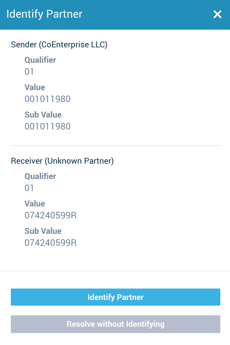Missing Partner Exception | Syncrofy Help