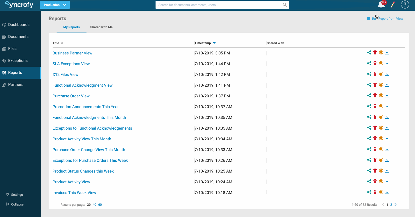 Running A Report | Syncrofy Help